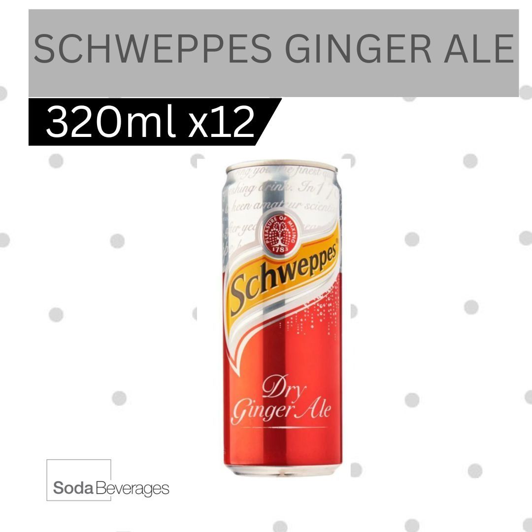 SCHWEPPES GINGER ALE (320ML X 12), Food & Drinks, Beverages on Carousell