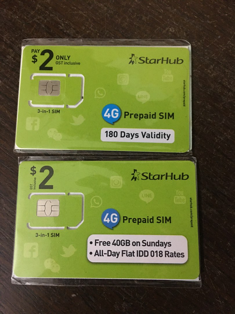 Selling brand new starhub prepaid sim cards, Mobile Phones & Gadgets ...