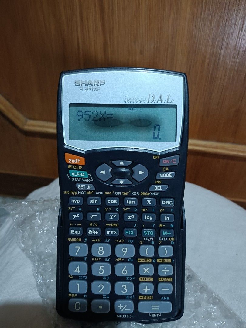SHARP Scientific Calculator| EL 531 WHBK, Computers & Tech, Office ...