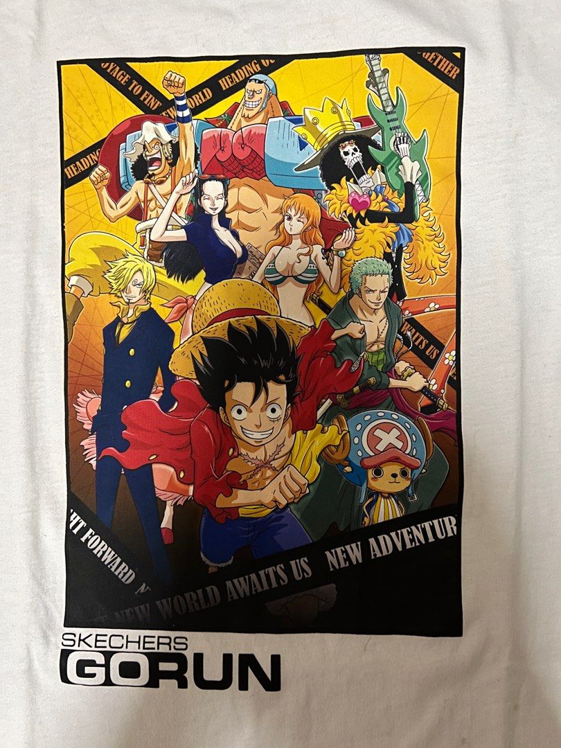 Skechers X One Piece Drop Fourth, Men's Fashion, Tops & Sets, Tshirts ...
