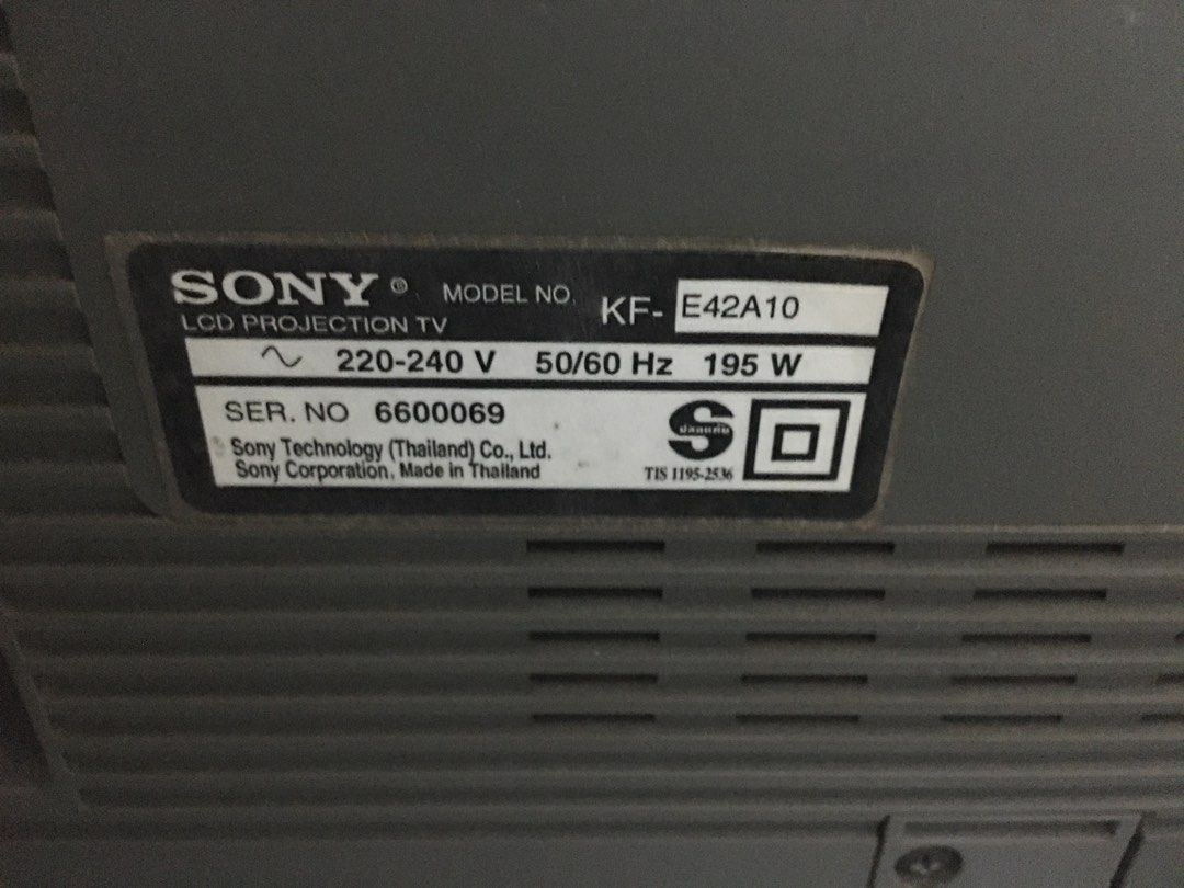 Sony Wega Engine 3LCD Projection TV, TV & Home Appliances, TV ...