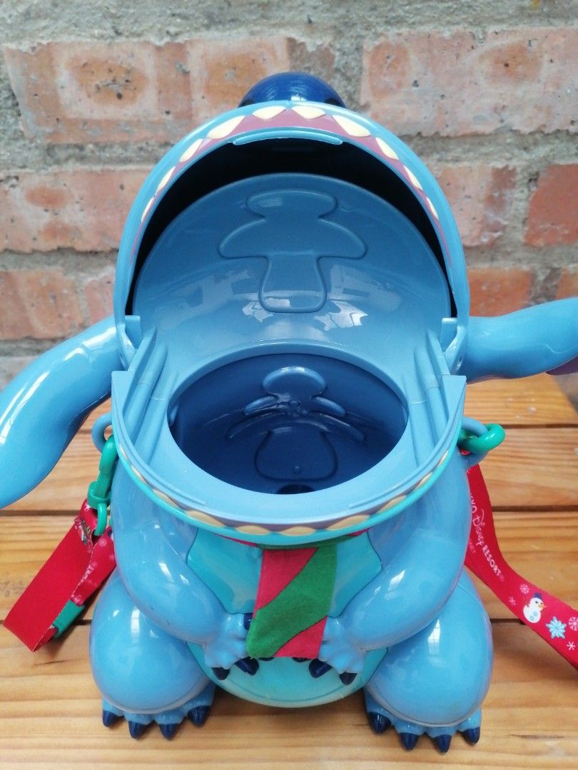 Stitch Christmas popcorn bucket, Hobbies & Toys, Toys & Games on Carousell