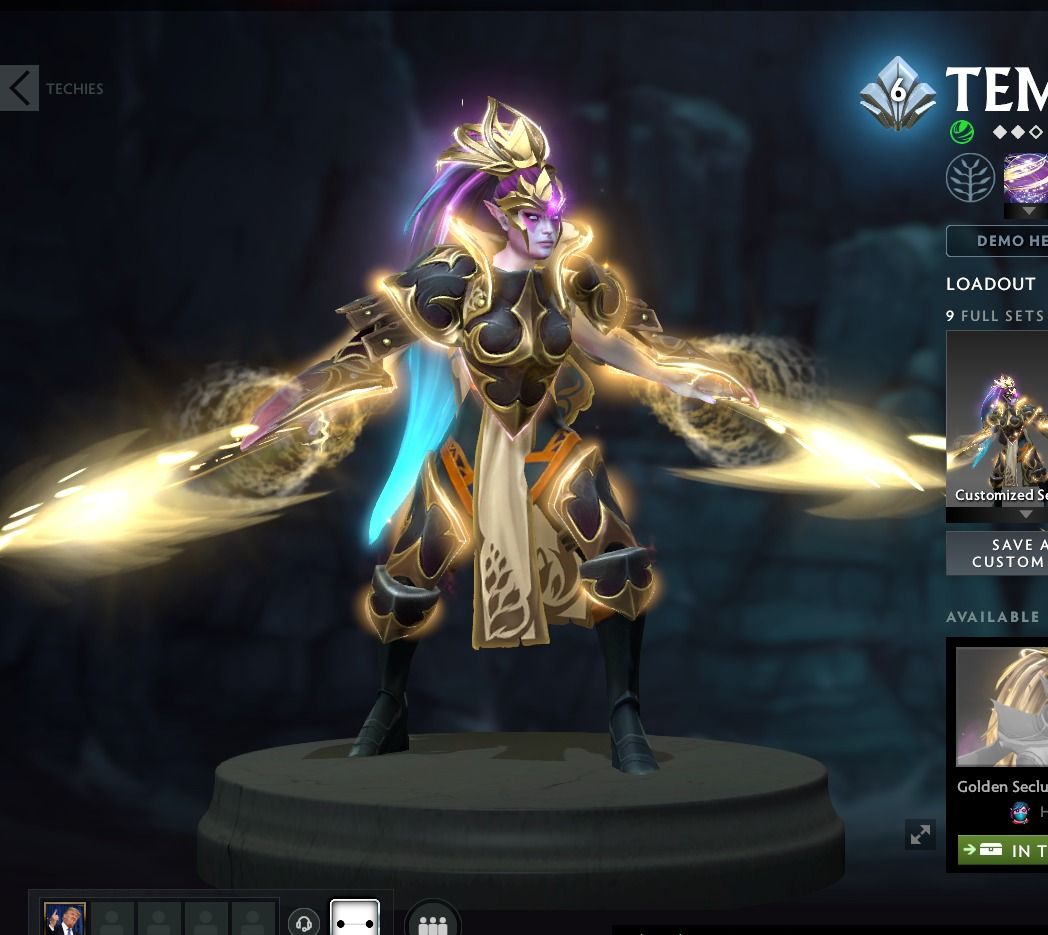 Templar Assassin golden seclusions of the void immortal item, Video ...