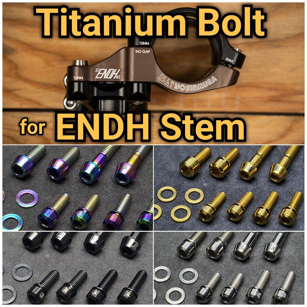 Titanium Bolt for ENDH Stem | Yoshimura Cycling USA Pewter YoshiKote ...