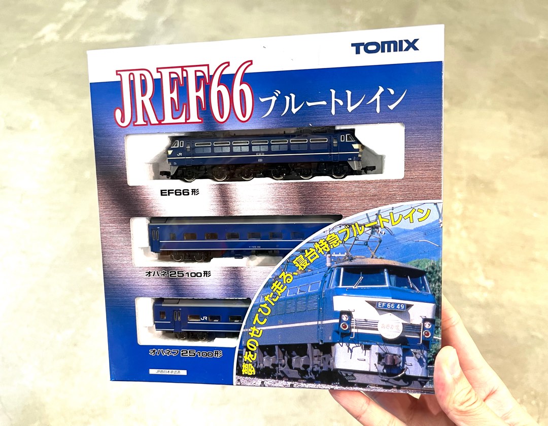 有室內燈！TOMIX 92332 JR EF66ブルートレインセット N比例日本動力鐵路模型, 興趣及遊戲, 玩具 & 遊戲類 - Carousell