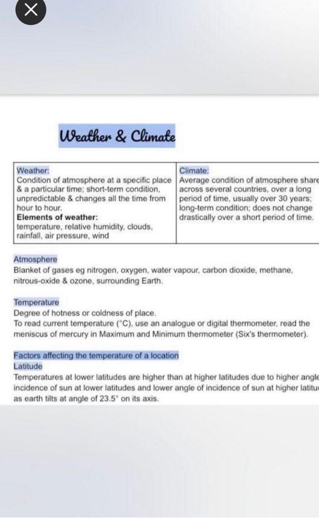 top o level elective geography notes sec 4 sec 3 geog notes, Hobbies ...