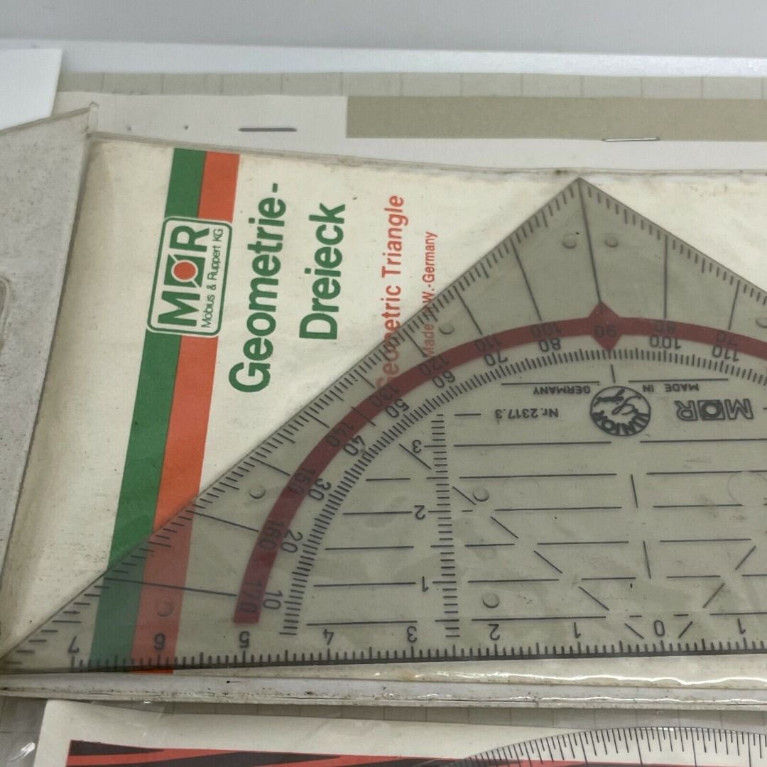 Uchida M&R Protractor for Drafting Engineer Set of 2 New Made in Japan ...
