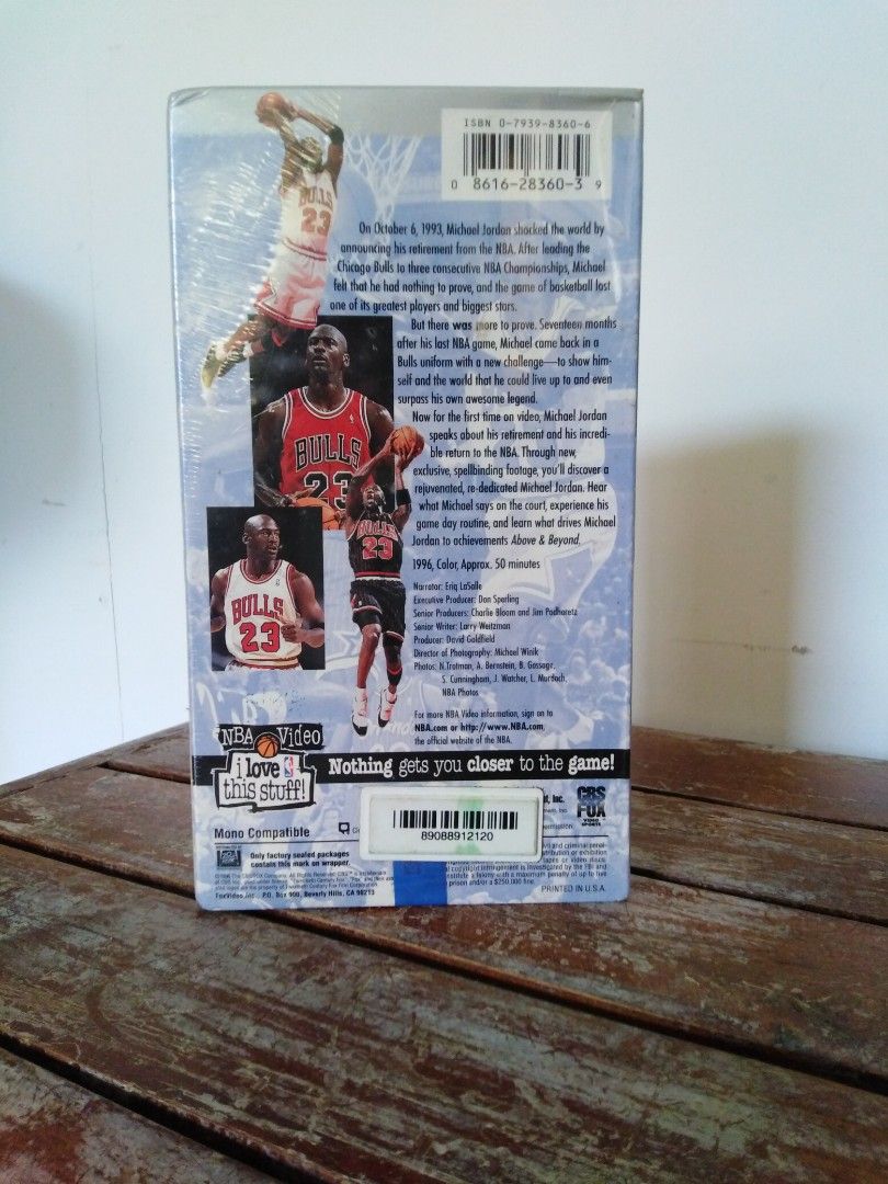 ULTRA RARE Michael Jordan Collectible VHS, Hobbies & Toys, Memorabilia ...