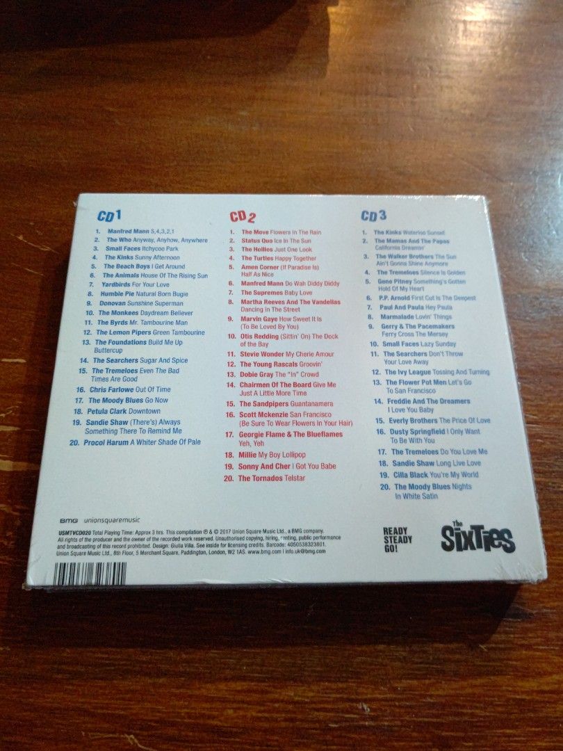 V.A. the sixties 60s 3CD, 興趣及遊戲, 音樂樂器 & 配件, 音樂與媒體 - CD 及 DVD - Carousell
