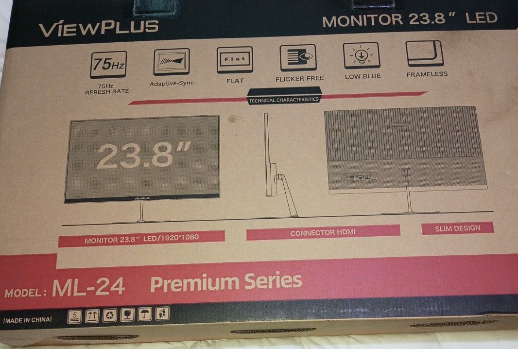 Viewplus 23.8" FHD Monitor (Bnew), Computers & Tech, Parts ...