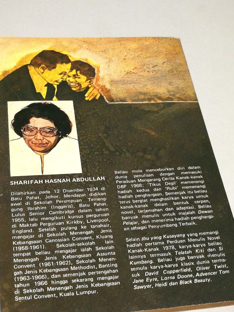Vintage Novel Melayu Buku Book Ibu Yang Kusayang By Sharifah Hasnah ...