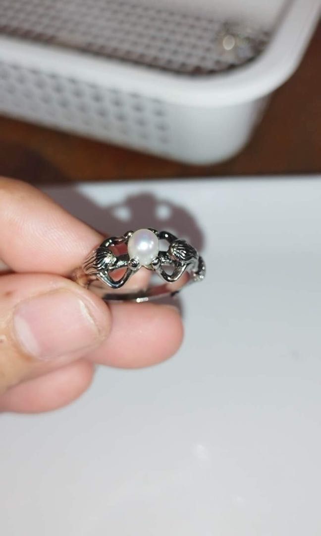 Vintage twin mermaid with real rice pearl, Women's Fashion, Jewelry ...