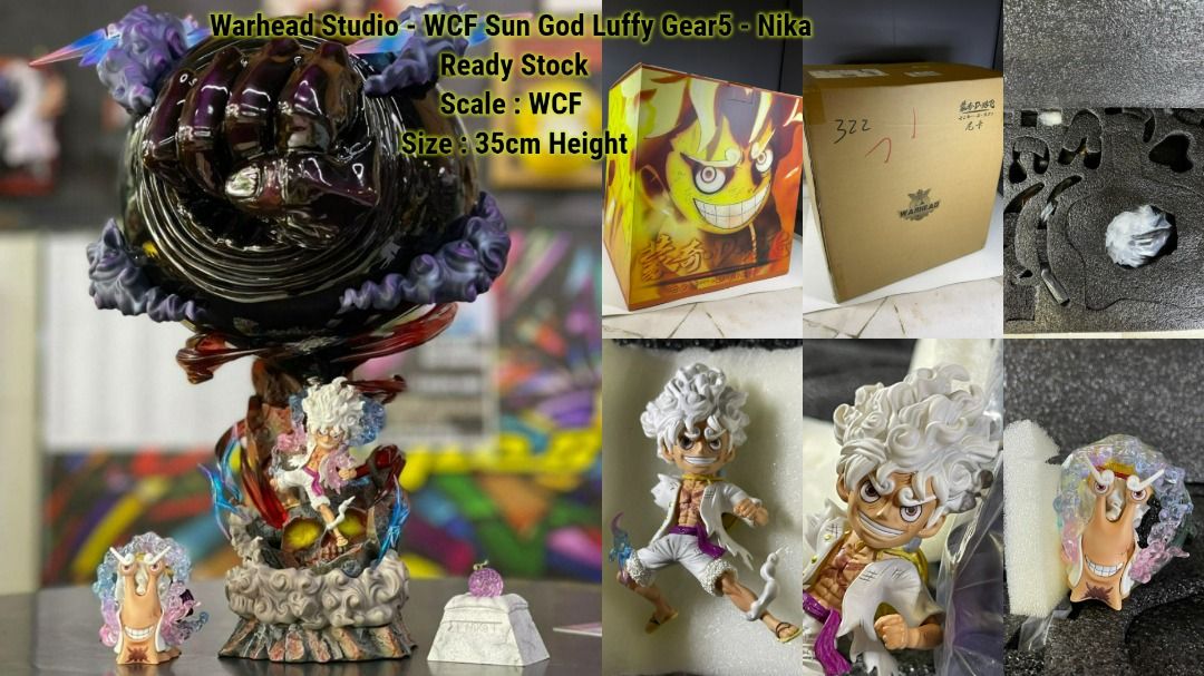 Warhead Studio - WCF Sun God Luffy Gear5 - Nika, Hobbies & Toys, Toys & Games on Carousell