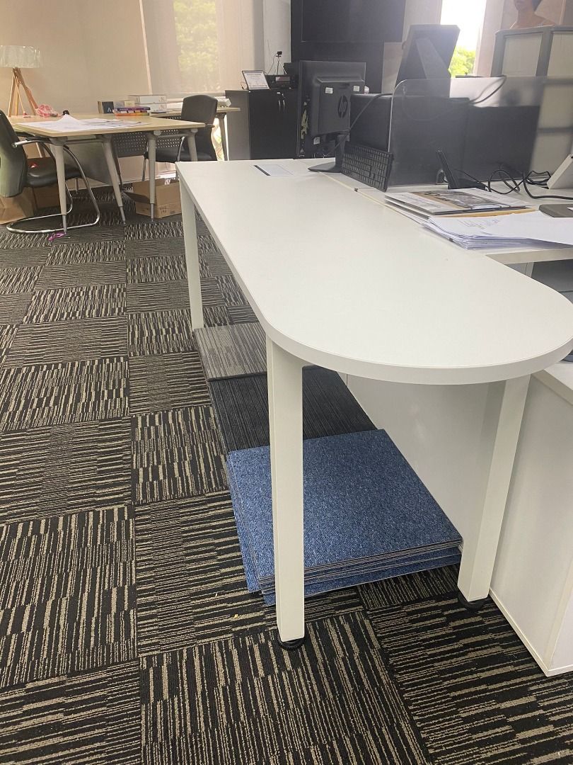 White Long table, Furniture & Home Living, Furniture, Tables & Sets on ...