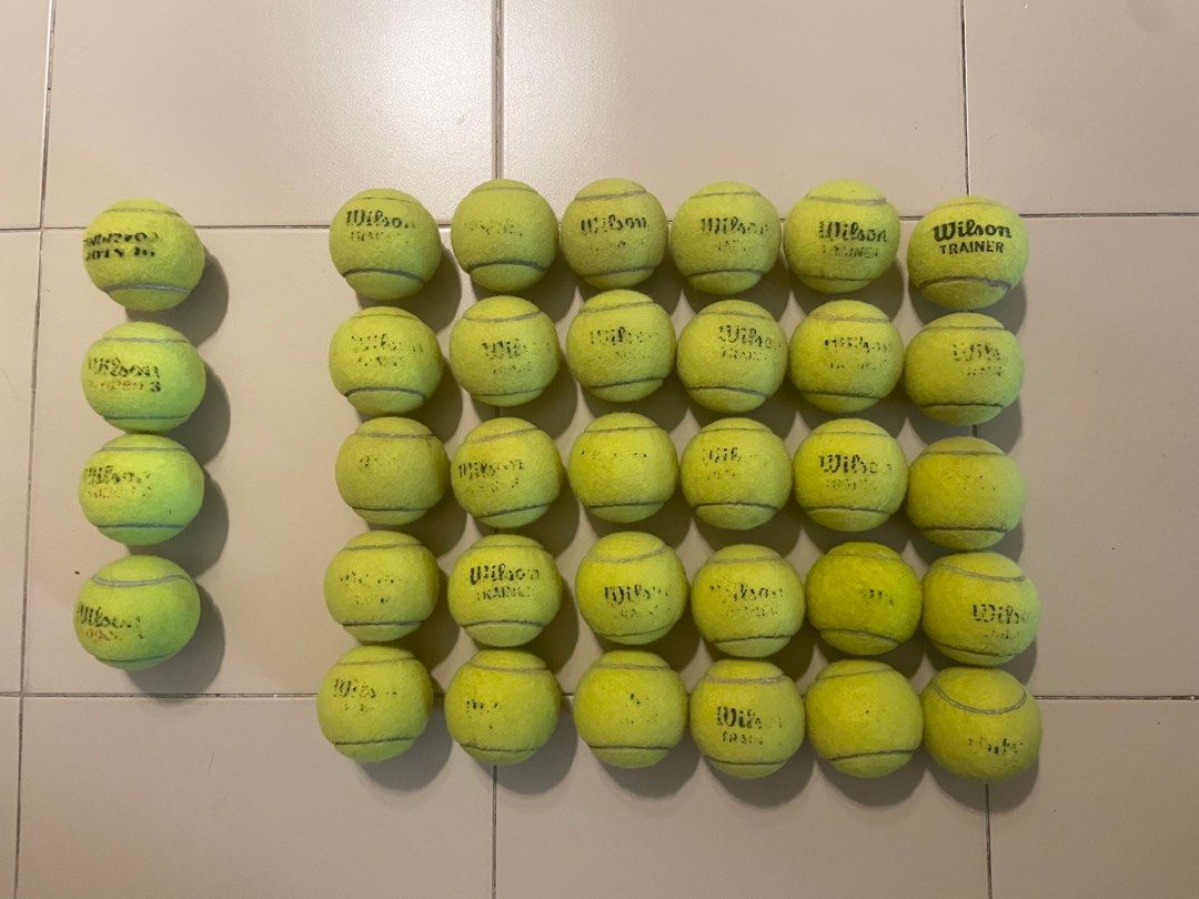 Wilson Trainer Used Tennis Balls, Sports Equipment, Sports & Games ...