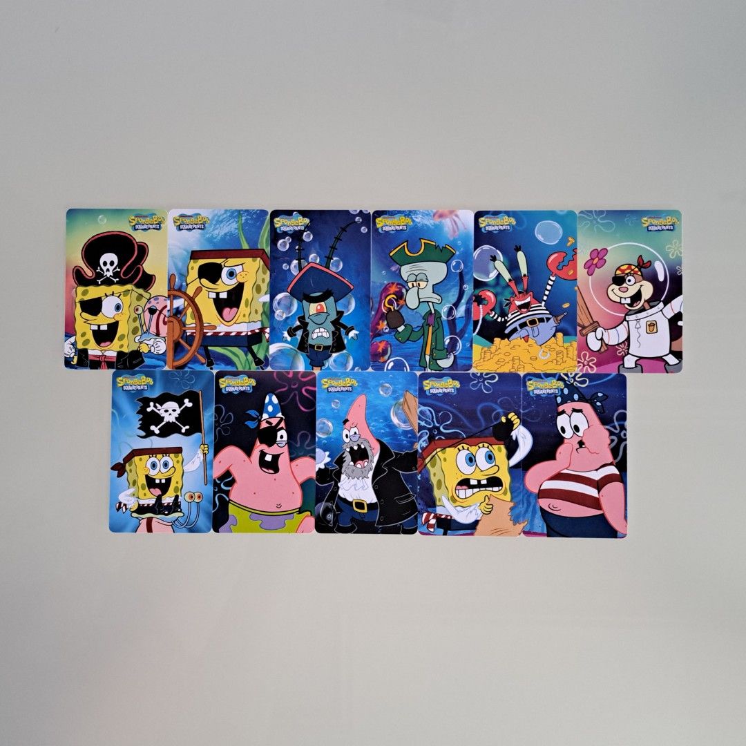 [wts] cpcm spongebob foil pirate card set, Hobbies & Toys, Toys & Games ...