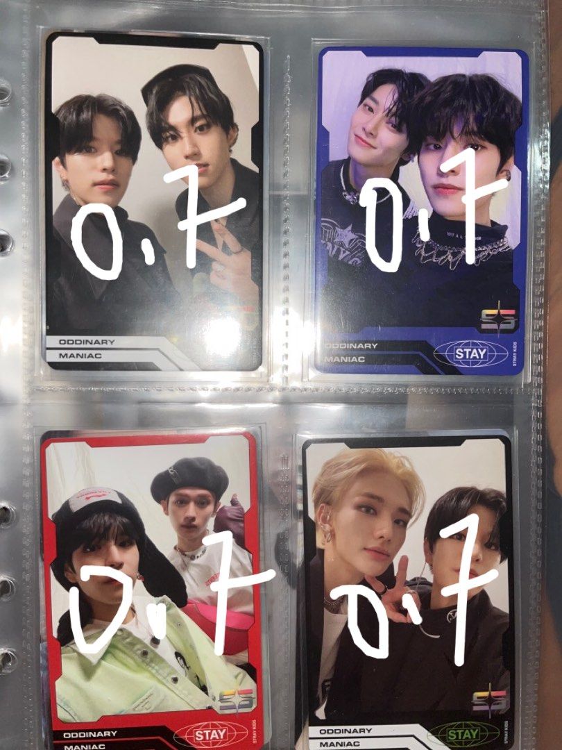 wts stray kids skz photocards pc bangchan minho lee know changbin ...