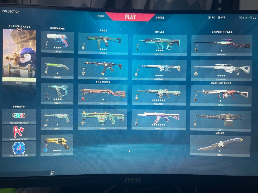 Wts valorant account sol vandal reaver phantom and rgx vandal, Video ...