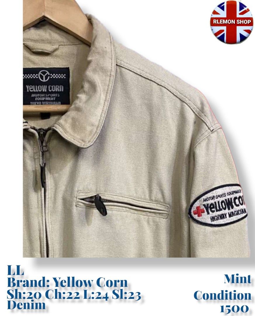 YELLOW CORN Jacket Denim LL, Men's Fashion, Coats, Jackets and ...