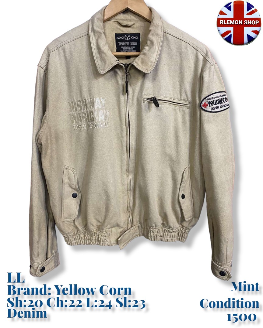 YELLOW CORN Jacket Denim LL, Men's Fashion, Coats, Jackets and ...