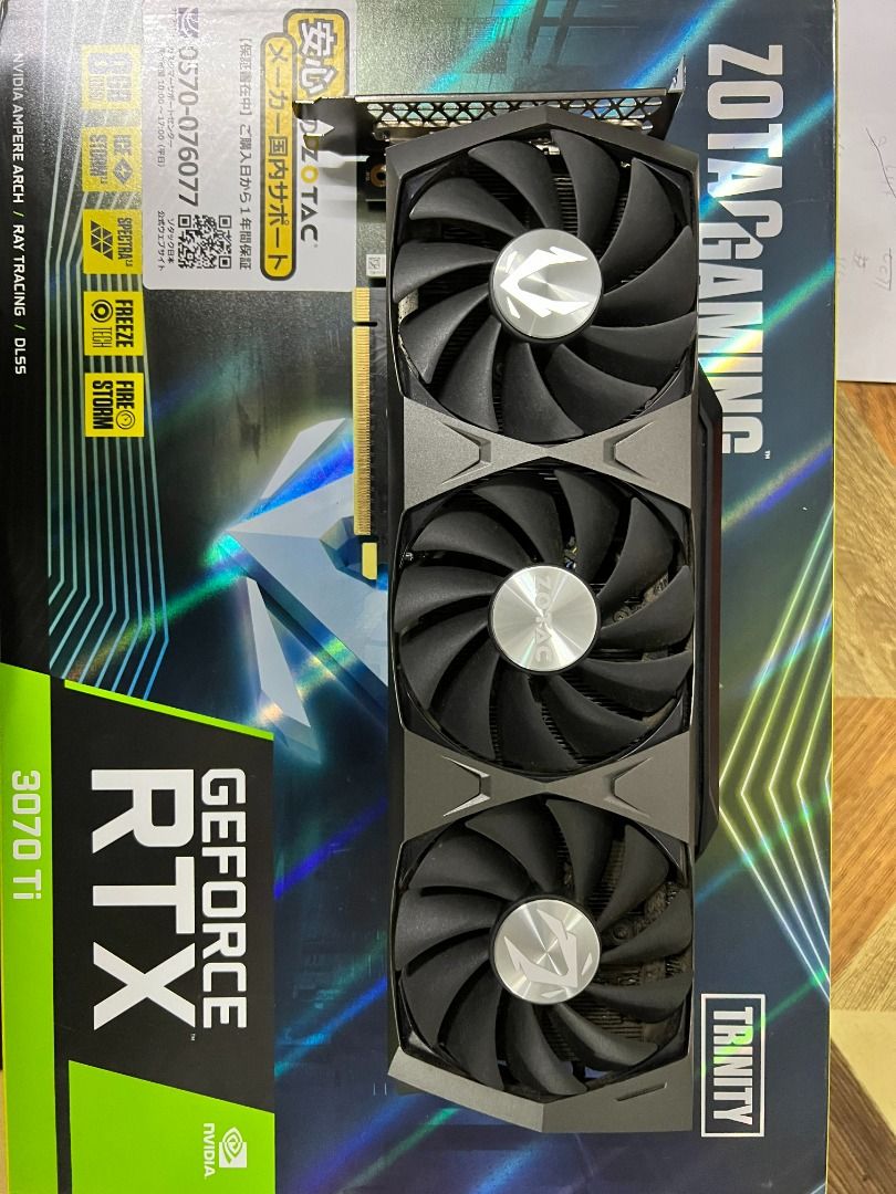 ZOTAC RTX 3070 TI TRINITY OC 8GB GDDR6X, Computers & Tech, Parts & Accessories, Computer Parts ...