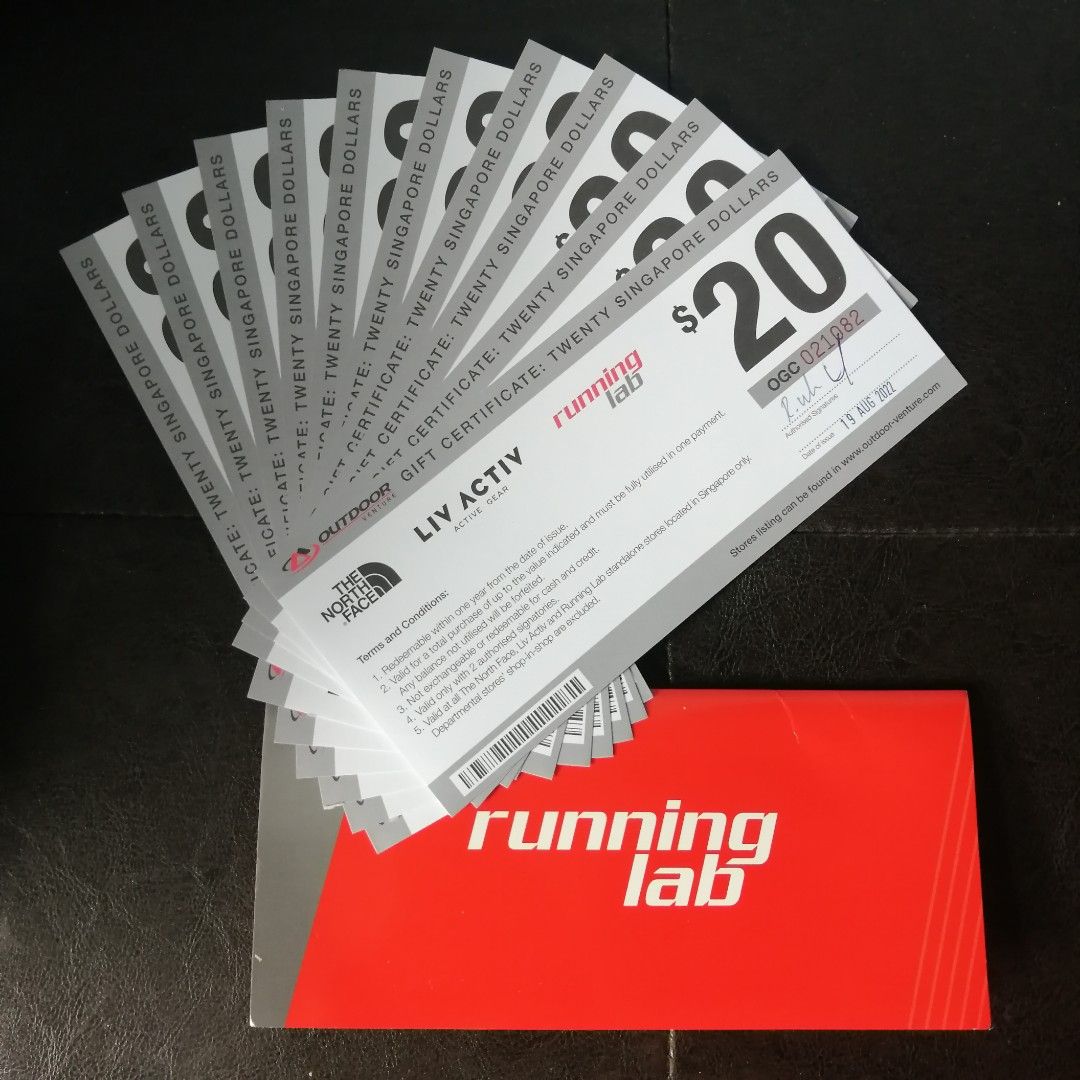 $200 Running Lab vouchers, Tickets & Vouchers, Vouchers on Carousell