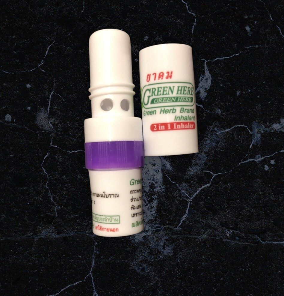 2 IN 1 Green Herb Inhaler imported from Thailand, Health & Nutrition ...