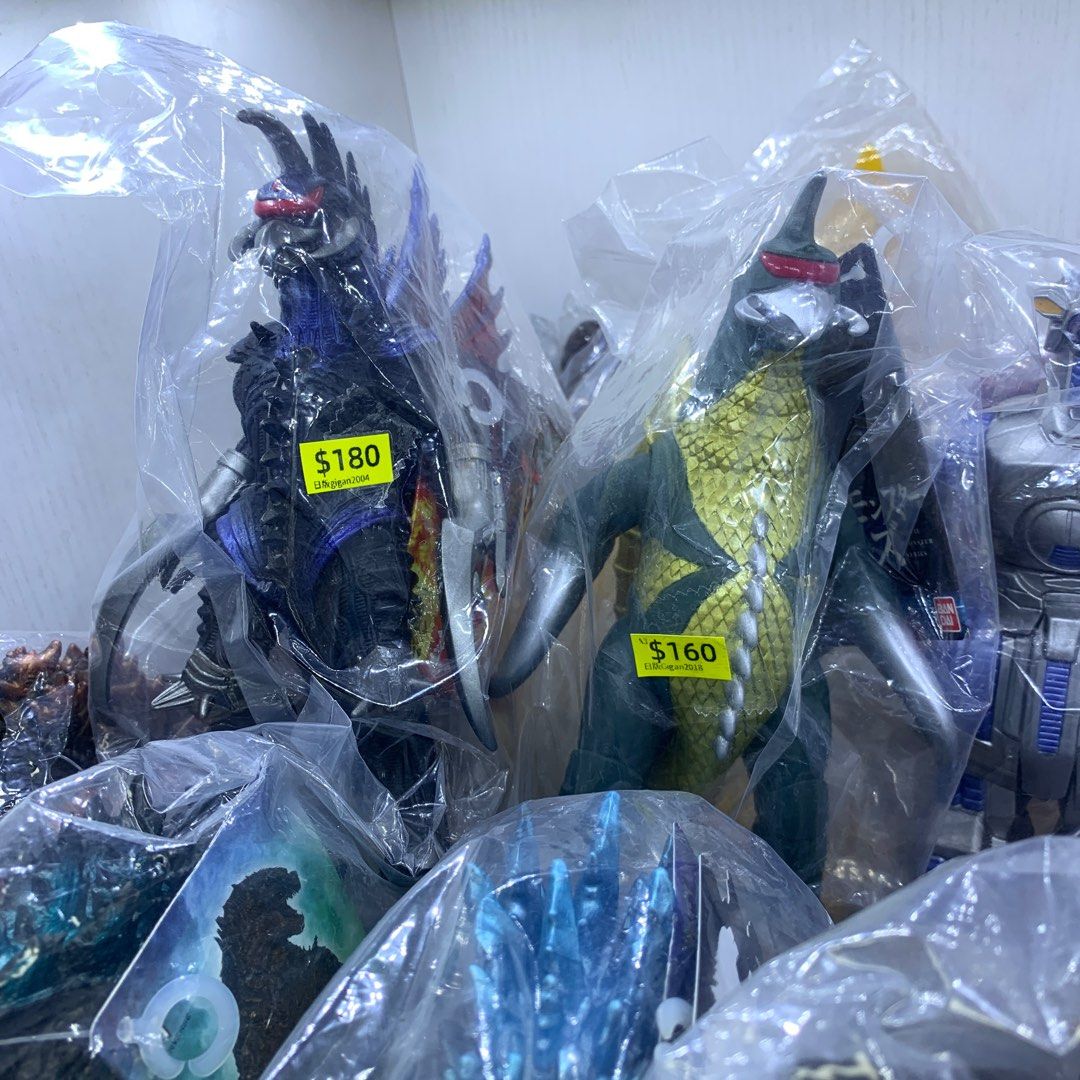 全新 日版 Bandai Godzilla 搪膠 哥斯拉大膠公仔 godzilla King Ghidorah Gidrah 王者基多拉 ...