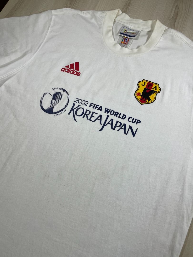 Adidas 2002 World Cup JFA White Tee #BW2 Used, Men's Fashion ...