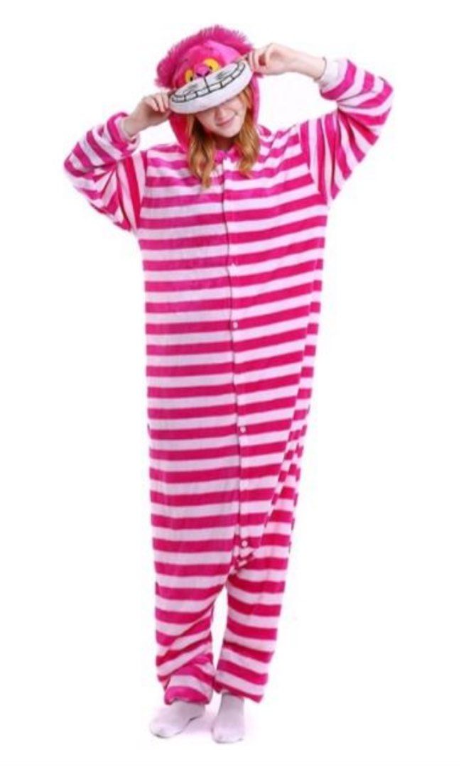 Alice in Wonderland Outfit/Costume - Cheshire Cat Onesie, Women's ...