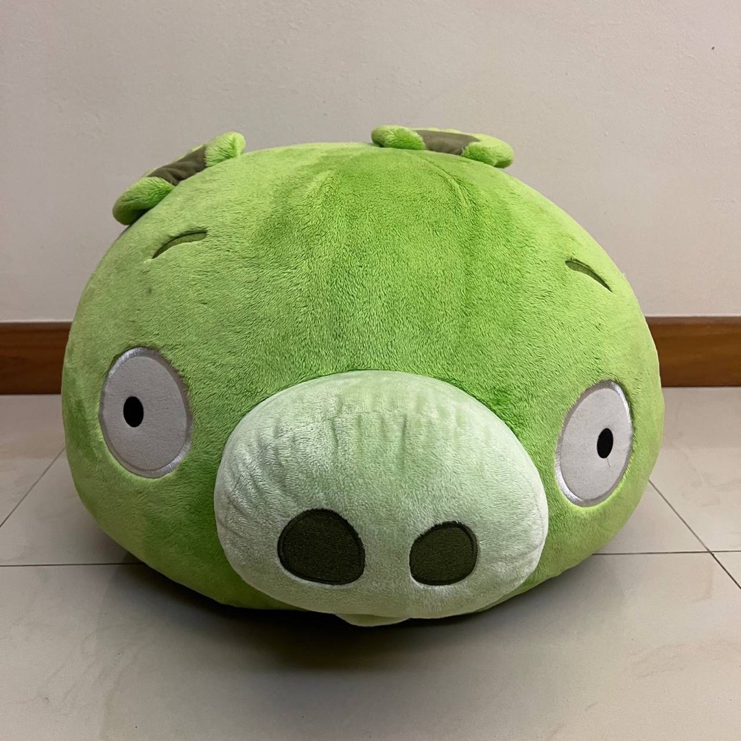 Angry birds green pig large plush toy, Hobbies & Toys, Toys & Games on ...