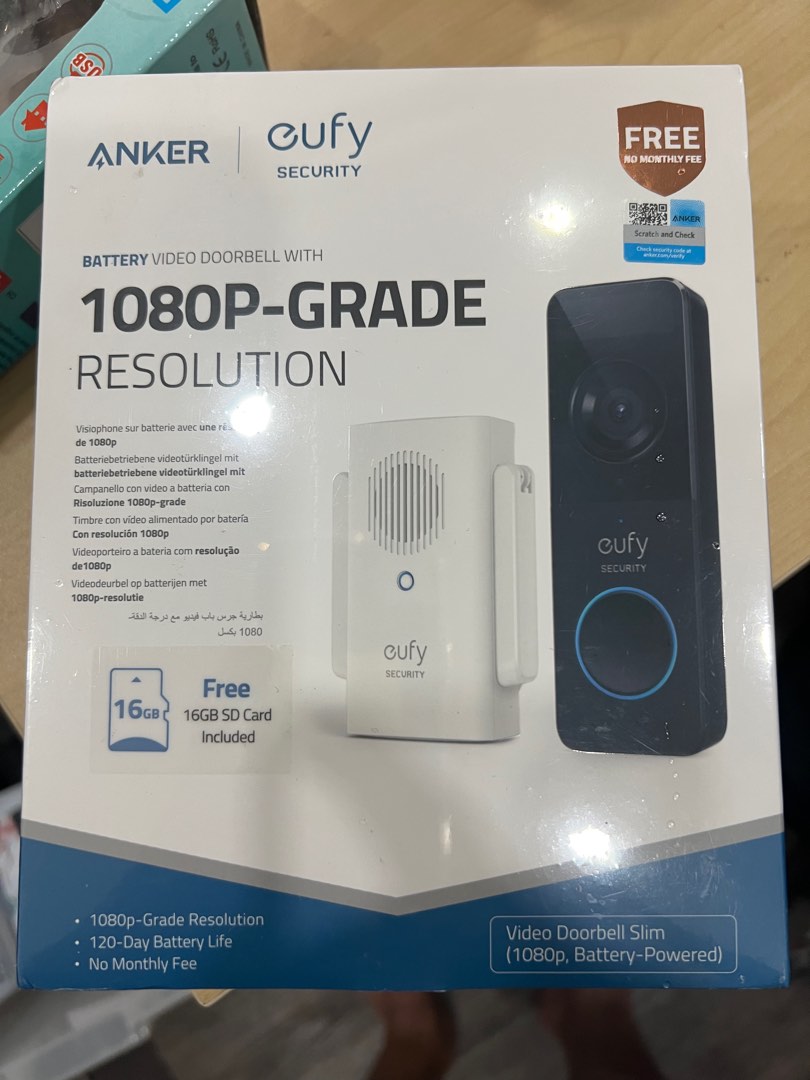 Anker Eufy Security Battery Video Doorbell Kit, Furniture & Home Living ...