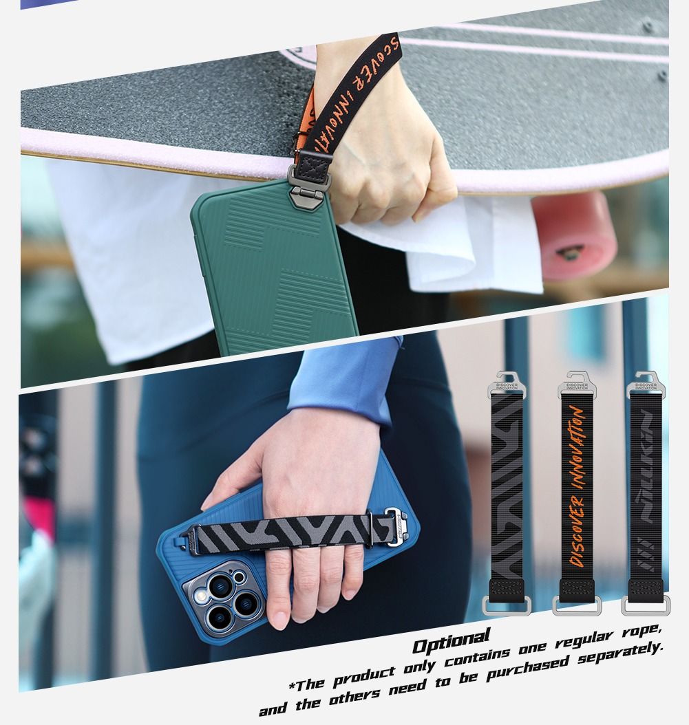 Apple iPhone 14 Pro Max - Magnetic Strap Case Full Coverage Casing Rope ...