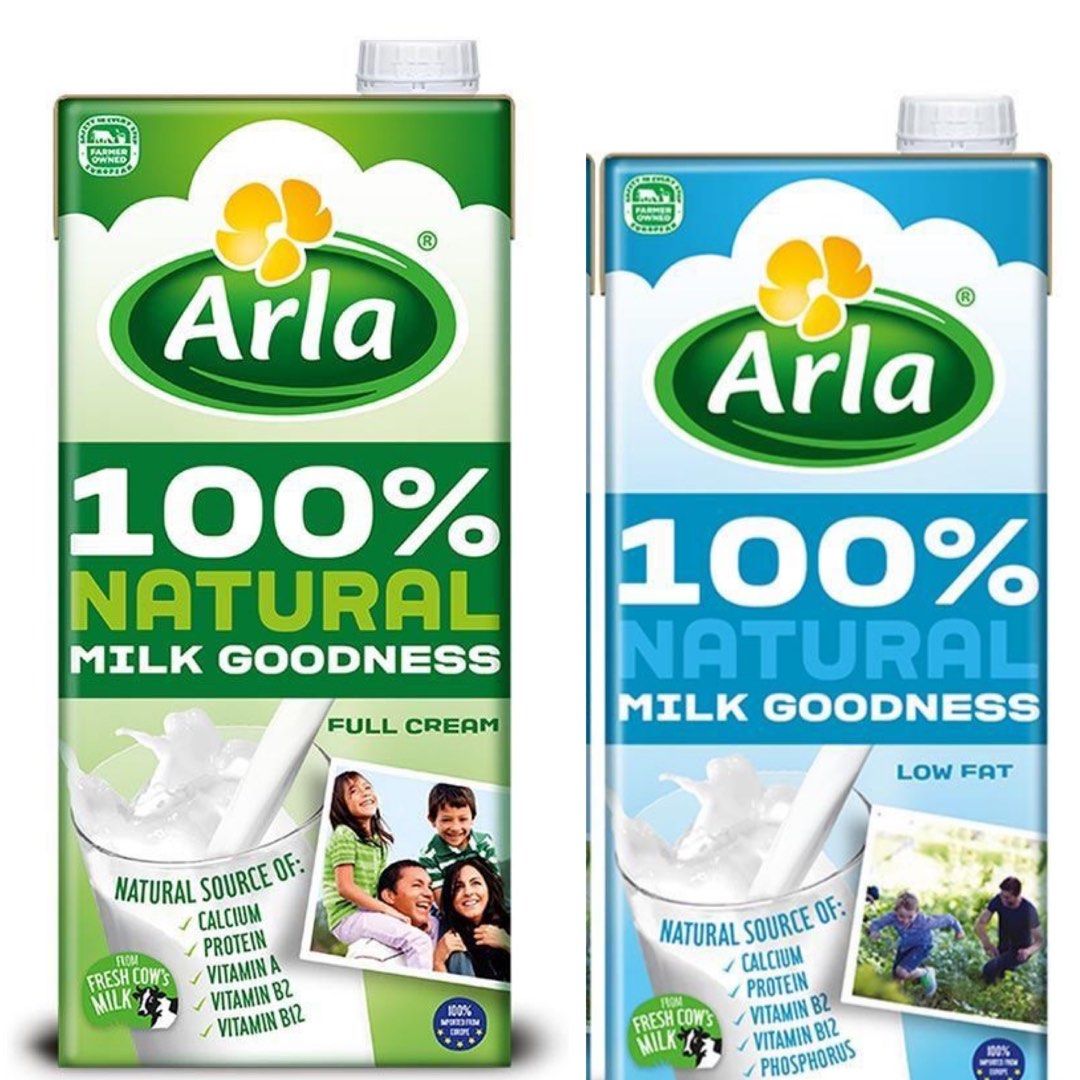ARLA FULL CREAM & LOW FAT, Food & Drinks, Other Food & Drinks on Carousell