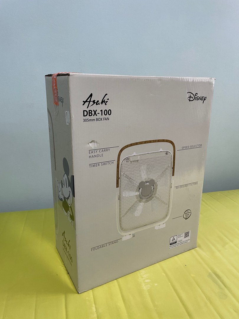 BRAND NEW Asahi Disney Mickey Box Fan, TV & Home Appliances, Other Home ...