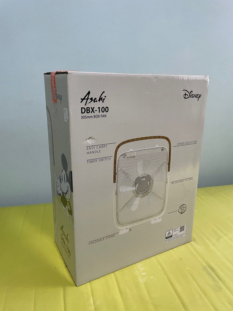 BRAND NEW Asahi Disney Mickey Box Fan, TV & Home Appliances, Other Home ...