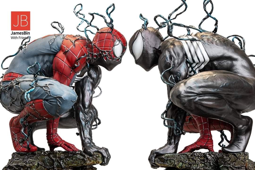 [ATF WANT] Symbiote Spiderman Statue, Hobbies & Toys, Toys & Games on ...