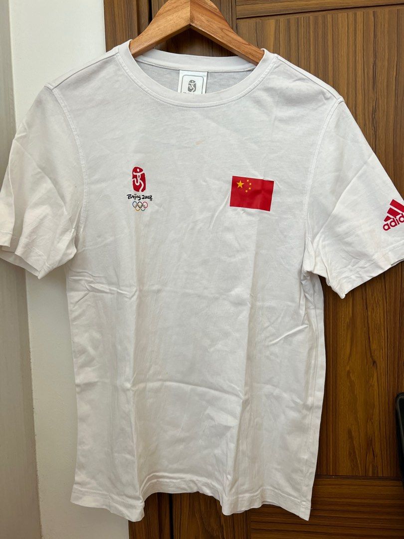 Authentic Adidas Beijing Olympics Shirt, Men's Fashion, Tops & Sets ...