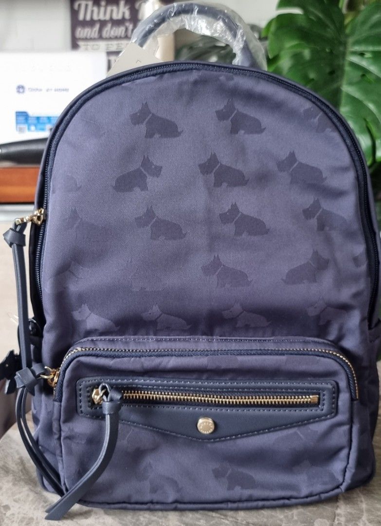 Authentic New Radley London Blue Backpack Bag, Women's Fashion, Bags ...