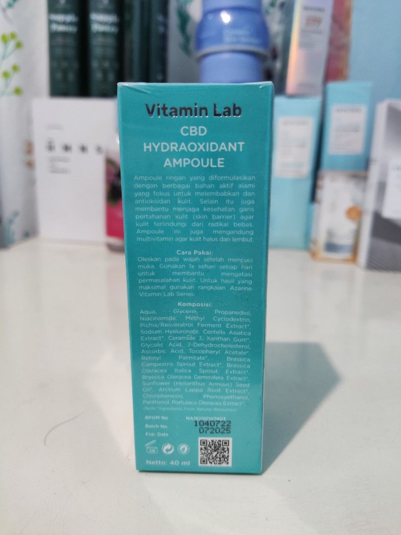 Azarine cbd hydraoxidant ampoule 40 Ml, Kesehatan & Kecantikan, Kulit ...