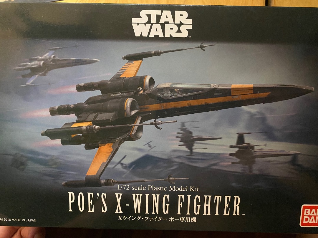 Bandai Star Wars Model Kit - Poe's X-Wing Fighter (1:72), Hobbies ...
