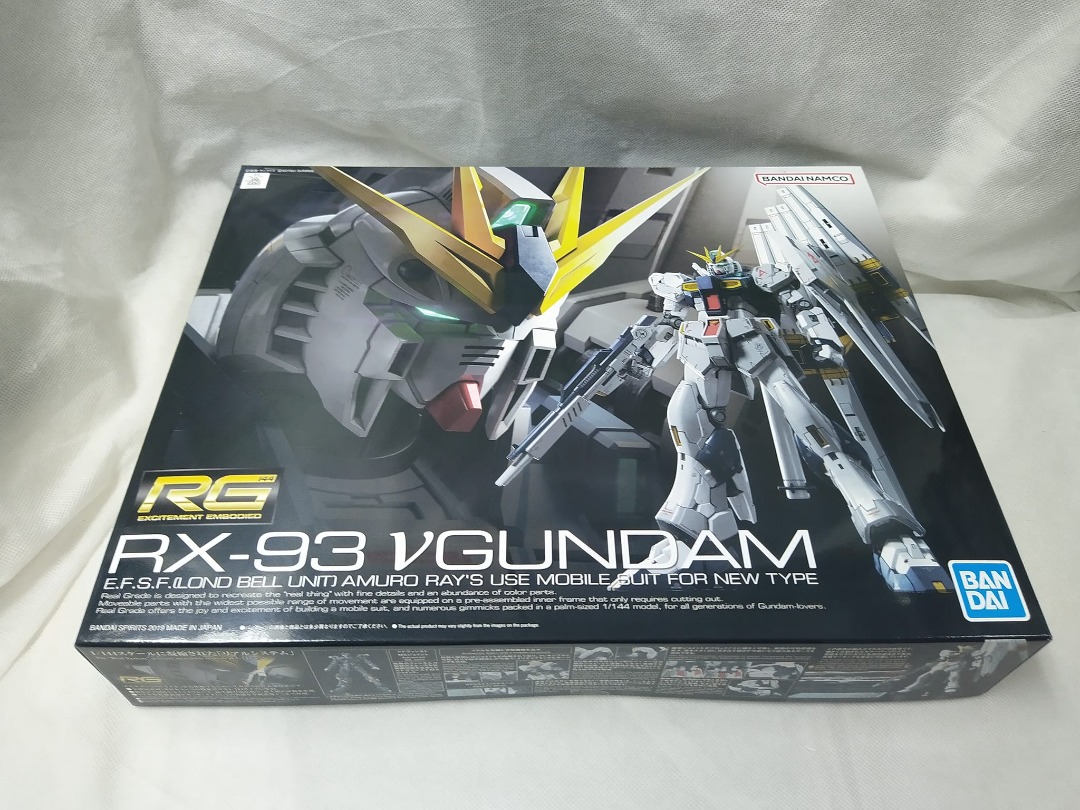 Bandai Real Grade RG 32 Mobile Suit 機動戰士 ν Nu 高達 RX-93 GUNDAM 阿寶 專用 模型 (AAA-G01-040), 興趣及遊戲, 玩具 ...
