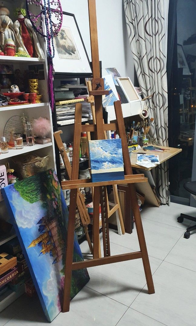 Big Easel wood, Hobbies & Toys, Stationery & Craft, Art & Prints on ...