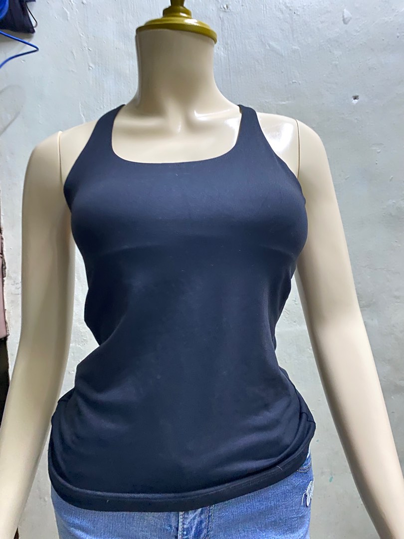 Black backless sando, Men's Fashion, Activewear on Carousell