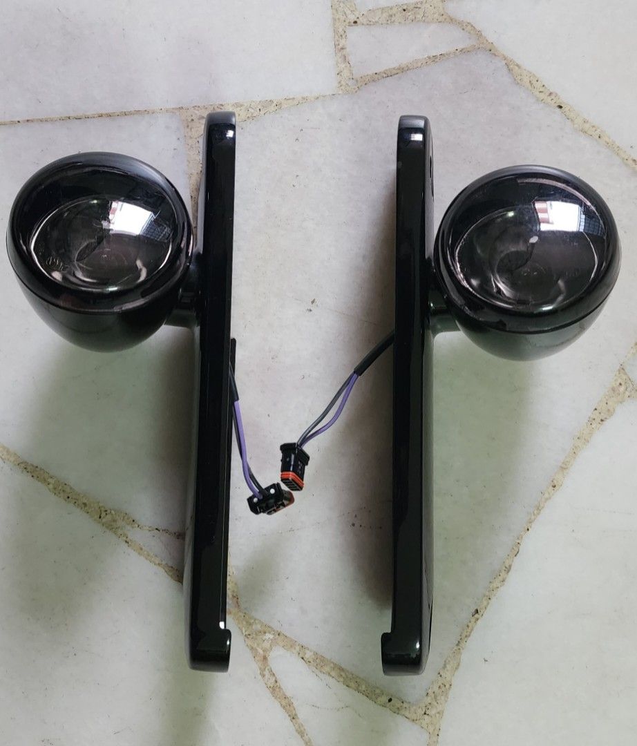 Black Harley Davidson Front Signals, Motorcycles, Motorcycle ...