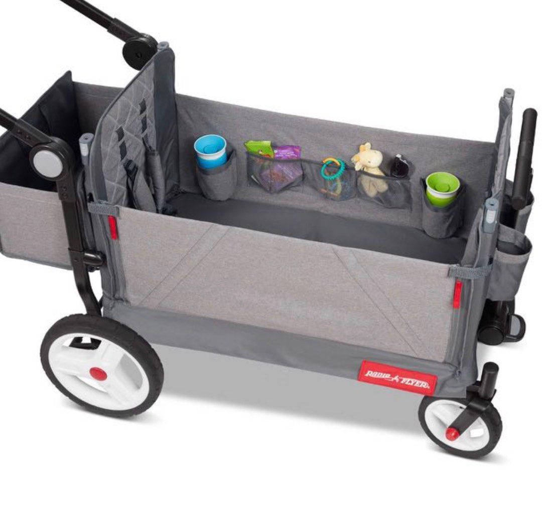 BNIB Radio Flyer Foldable wagon Odyssey Stroller Premium (3971) Push ...