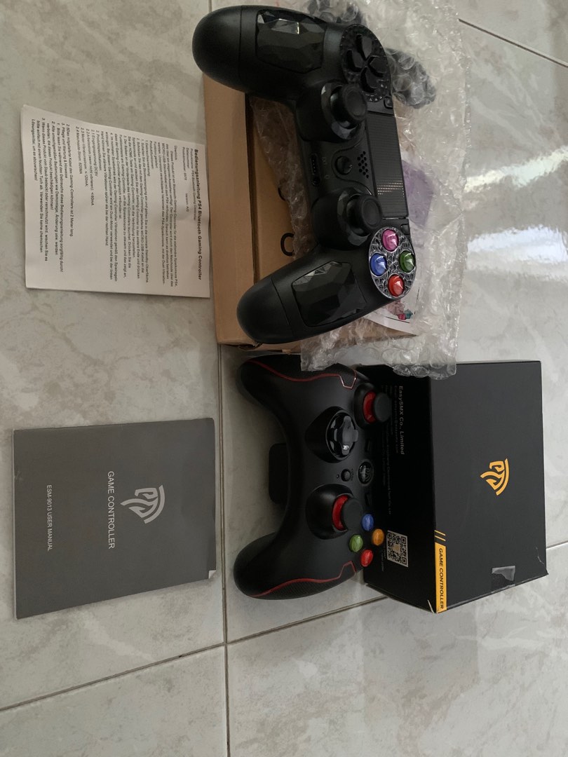 Bundle PS3 PS4 Gaming Controllers (Wireless) Gaming Headset Controller ...