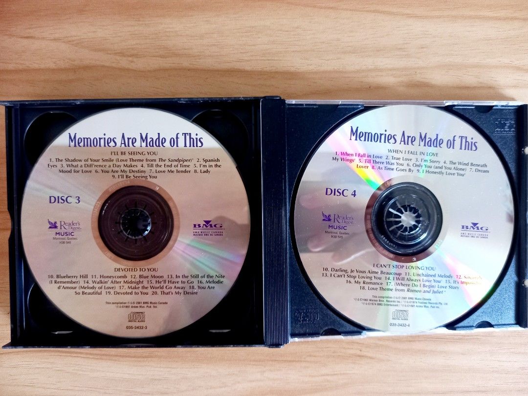 [CD] Memories Are Made Of This (Readers Digest Music)(4CD)@P1000 ...