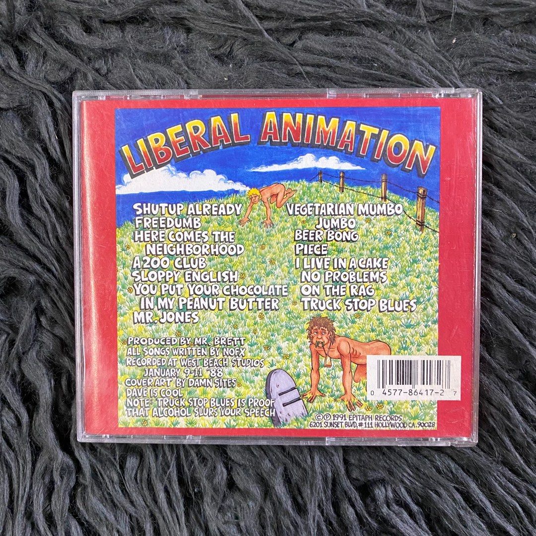 CD NOFX Liberal Animation, Hobbies & Toys, Music & Media, CDs & DVDs on Carousell