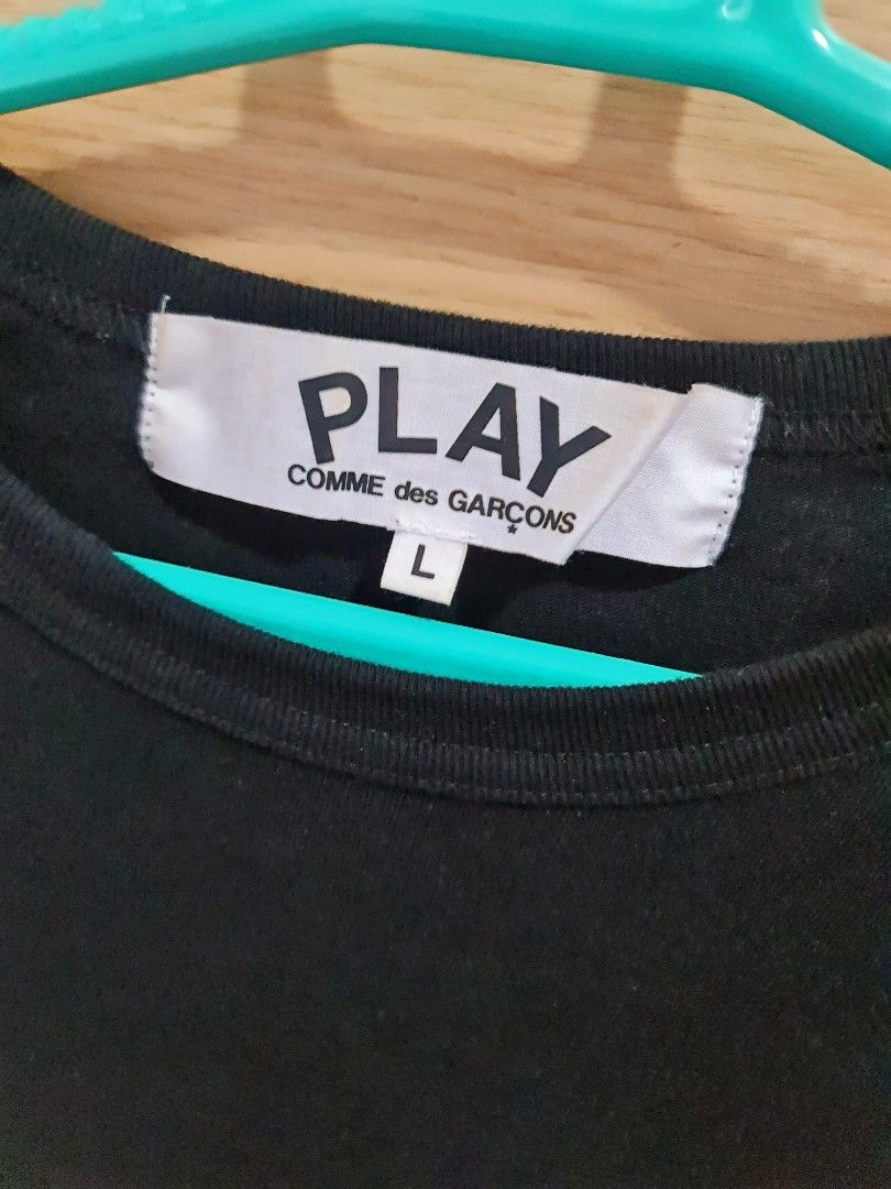 CDG PLAY TEE, Men's Fashion, Tops & Sets, Tshirts & Polo Shirts on ...